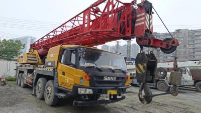 China 2016 Sy Mobile Truck Crane Yellow and Red Maximum Lifting Weight 16t 50 Ton Capacity for sale