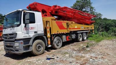 China 44000kgs Red 62m Concrete Boom Pump Truck Mounted Pump for 2021 Batching Plant Machine for sale