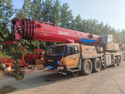 China Yellow And Red 130T Portable Truck Crane 17 Years Sany For Heavy Industry for sale