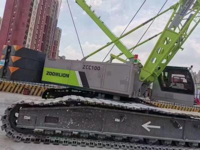 China Zoomlion ZCC100 Crawler Crane 20 Years of No Oil Leakage 12*2.99*3.98m Dimensions for sale
