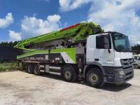 China Hydraulic Green 2019 Zoomlion 56m Concrete Pump Truck Truck Mounted Pump Mercedes Benz for sale