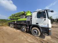 China Green Second Hand Truck Mounted Concrete Pump for Zoomlion 49m Concrete Equipment for sale