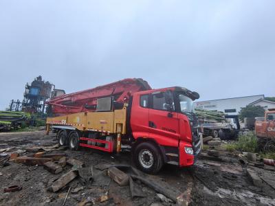 China Concrete Pump Vibrating Amplitude 2.6mm Heavy Equipment 49m Boom Pump Truck Mounted Pump for sale