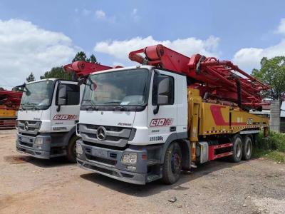 China Used Concrete Pump 52m Boom Truck Mounted Pump for Construction Machine Mercedes Benz for sale