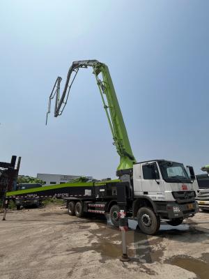 China Used Zoomlion Boom Pump Refurbished 52m Concrete Pump Truck with Feeding Height 1400mm for sale