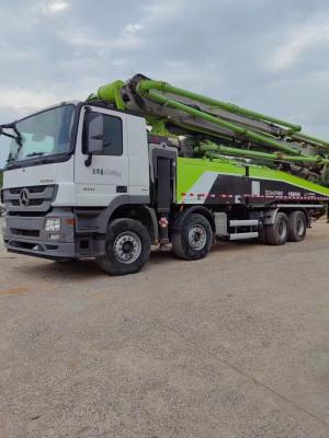 China Used Cylinder Type Mercedes Benz Zoomlion 56m Construction Machinery Concrete Pump Truck for sale