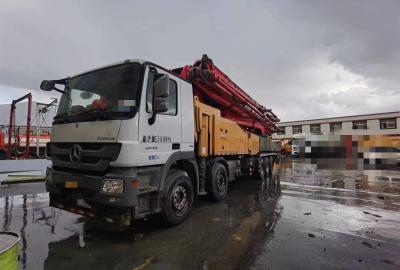 China SYM5532THB 62m Concrete Boom Pump Truck with Mercedes Benz Chassis and Concrete Mixer for sale