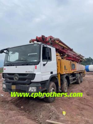 China Used Putzmeister 46m 52m 56m 62m 67m Concrete Pump Truck Second Hand Mounted Pump for sale