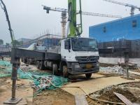China Green 2017 Zoomlion 56m Used Concrete Pump Truck Truck Mounted Pump Concrete Boom Pump for sale