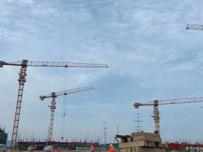 China Zoomlion WA7025-10E Flat Top Tower Crane - 10 Ton Capacity, 70m Jib Length, ISO9001 Certified for sale