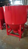 China CE Certified 2m3 Concrete Bucket for Tower Crane | DG2000 Model | 560kg Weight | Manual Operation for sale