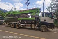 China Green 2021 Sitrak 50m Concrete Pump Truck with Mercedes Benz Chassis Truck Mounted Pump for sale