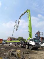 China 2014 Renovated Zoomlion Super Long Boom Pump Used Truck Pump Green Concrete Pump Concrete Mixer for sale