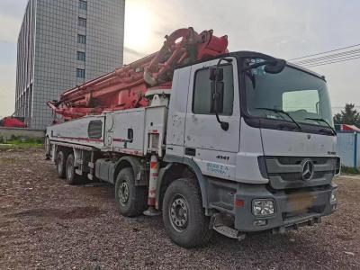 China 2012 Putzmeister Used Concrete Pump Truck 56m Truck Mounted Pump Mercedes Benz Machine for sale