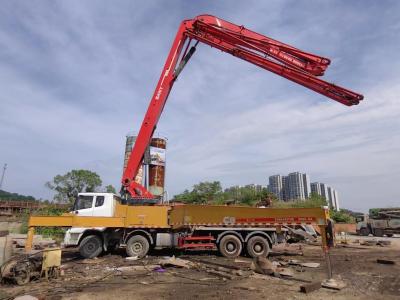 China Semi-Dry Shotcrete 56m Concrete Boom Pump Machine Equipment Used Concrete Pump Truck for sale