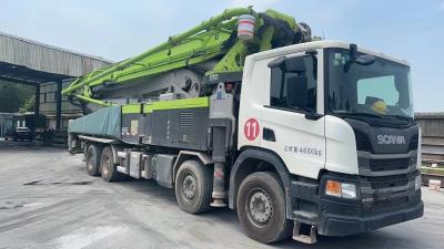 China Vibrating Amplitude 2.6mm 56m Concrete Boom Pump Truck Mounted Pump Machine Equipment for sale