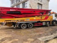 China 60m Concrete Boom Pump Semi-Dry Shotcrete Type Heavy Equipment Mercedes Benz Chassis for sale