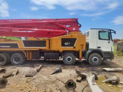 China 2011 Putzmeister 42m Concrete Pump on Mercedes-Benz Chassis with Feeding Height 1400mm for sale
