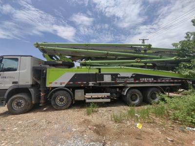 China Semi-Dry Shotcrete Type 2019 Zoomlion 56m Used Concrete Pump Truck with Green Design for sale