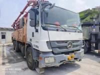 China Used Mercedes Benz Truck Mounted Pump Heavy Equipment 2014 Sy 49m Concrete Pump Truck for sale