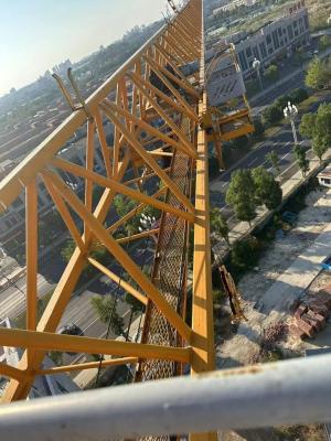 China 19 Years 6012 Elevation Zoomlion Used Tower Crane Car Type Moving with GS Certification for sale