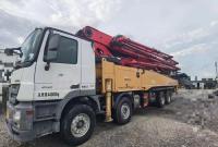 China 2018 54m Concrete Boom Pump Vibrating Amplitude 2.6mm Mercedes Benz Truck Mounted Pump for sale