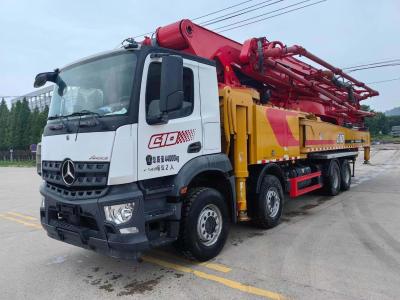 China 62m Mercedes Benz Chassis Concrete Pump Truck with Hydraulic Machining Process for sale