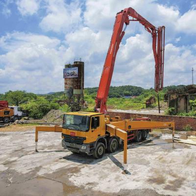 China Ready Mix Putzmeister 46m Concrete Pump with Cylinder Type Structure in Perfect Condition for sale