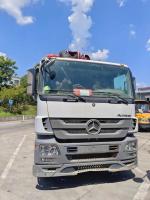 China 49m Concrete Pump Truck Used Beton Pump Construction Machine with 1400mm Feeding Height for sale