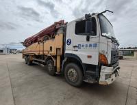 China Orange 2011 Putzmeister 49m Truck Pump Concrete Pump Beton Pump Hydraulic Pump on Mercedes-Benz Truck Top Original Condition for sale