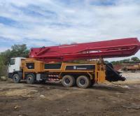China Hydraulic Machining Putzmeister 42m Cocnrete Pump Truck Renovated Condition in Orange for sale