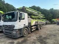 China Green 2020 Zoomlion 49m Used Concrete Pump Truck on Mercedes Benz Heavy Equipment for sale
