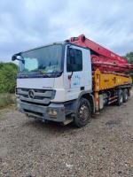 China Construction Machine 37m Concrete Boom Pump with Used Concrete Pump Truck and Mixer for sale