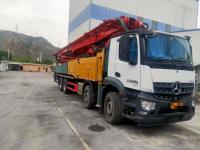 China Mercedes-Benz Truck Mounted 56m Long Boom Concrete Pump with 2.6mm Vibrating Amplitude for sale
