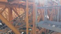 China Installation Assembled Zoomlion Flat Head Tower Crane 19 Years Used Good Condition Good for sale