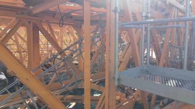 China Installation Assembled Zoomlion Flat Head Tower Crane 19 Years Used Good Condition Good for sale