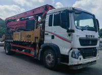China 2017 years sy 30 meters Howo chassis two bridge five arm pump car for sale comcrete boom pump truck for sale