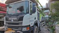 China 56m Horizontal Reach 4 Boom Sections Concrete Pump from Zoomunited for sale