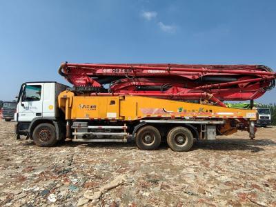 China 2014 Used Xg 50-Meter Concrete Pump Truck Benz Chassis with Feeding Height 1400mm for sale