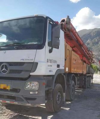 China 4 Boom Sections Used 18 Years Sy Benz Chassis 62m Pump Car in Excellent Condition for sale