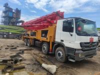 China Putzmeister 2011 Years 42m Concrete Pump Truck Used with Feeding Height 1400mm for sale