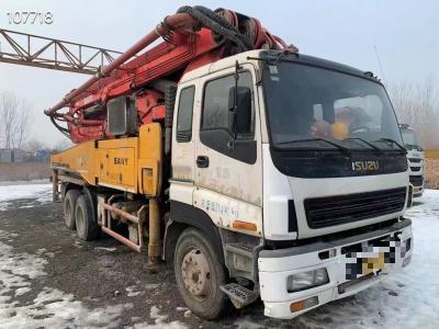 China 2010 Used Concrete Pump Truck SY5313THB Mercedes Isuzu Truck Mounted Pump for sale