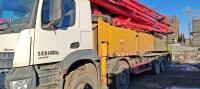 China Second-Hand Semi-Dry Shotcrete 56 Meters Concrete Pump Truck with Cylinder Structure for sale