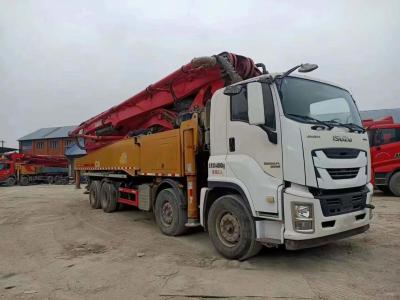 China 1400mm Feeding Height Used Concrete Pump Truck 56 Meters for Construction Equipment for sale