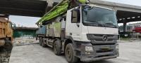 China 2018 Mercedes Chassis Zoomlion Concrete Pump Truck with 56m Vertical Reach Installed for sale