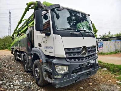 China 2021 ZOOMLION 63m Concrete Pump on Mercedes-Benz Chassis for Sale for sale