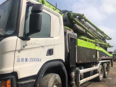 China 52 Meters Used Concrete Pump Truck Zoomlion Semi-Dry Shotcrete 35000kgs Total Weight for sale
