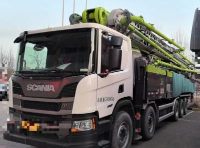 China Rise Building Concrete Pump Truck 67 Meters Total Weight 54080kgs Structure Cylinder Type for sale