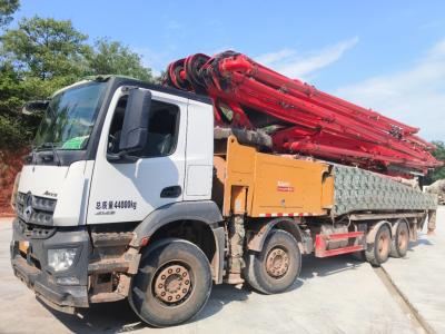 China Get Your 56m Concrete Pump Truck with 4 Boom Sections and 51m Horizontal Reach Now for sale