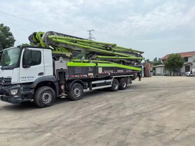 China 1400mm Feeding Height Zoomlion 51m Concrete Pump Truck and Mixing Plant Heavy Equipment for sale